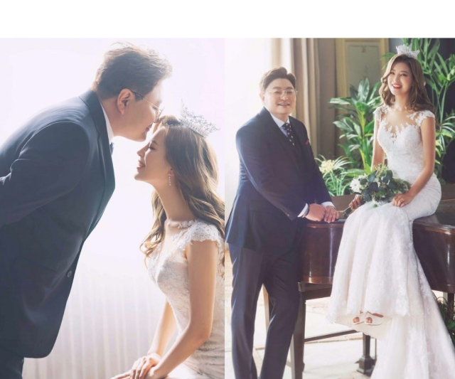 '결혼' 정재용♥이선아, 웨딩사진 공개…달달 눈빛+행복 미소